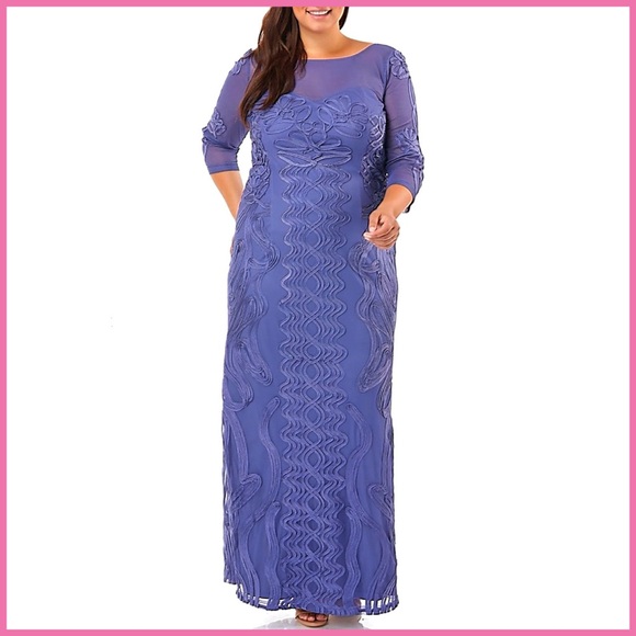 JS Collections | Dresses | Js Collections Soutache Violet Blue Purple ...